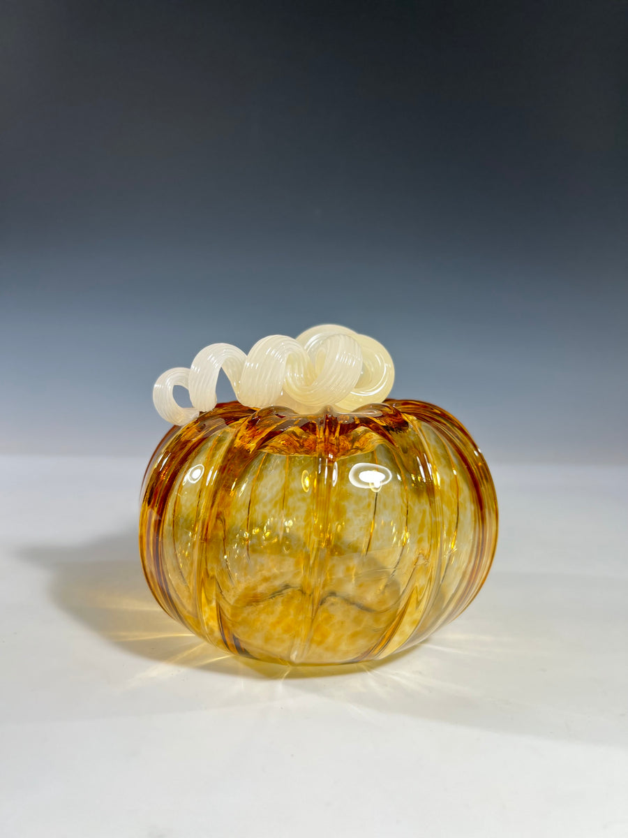 Amber Glass Pumpkin – John Gibbons Glass