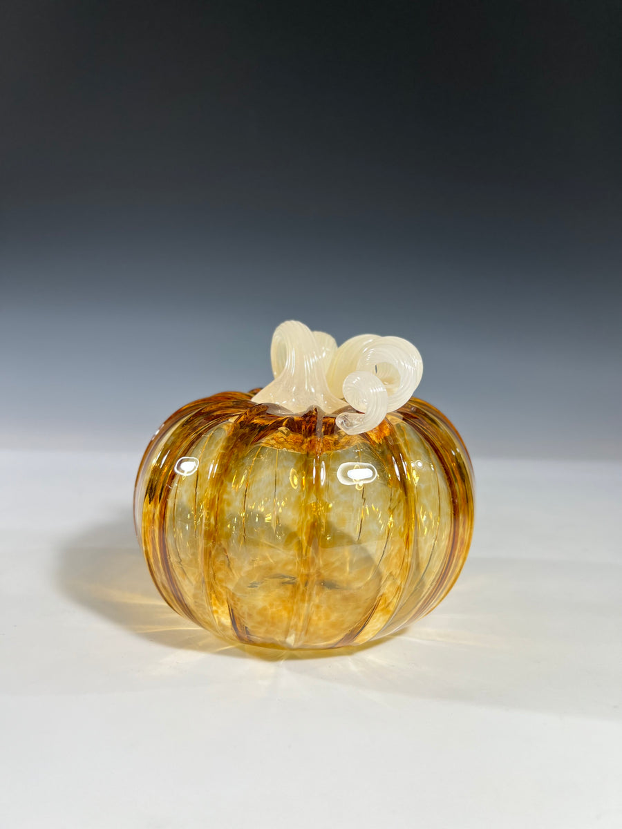 Amber Glass Pumpkin – John Gibbons Glass