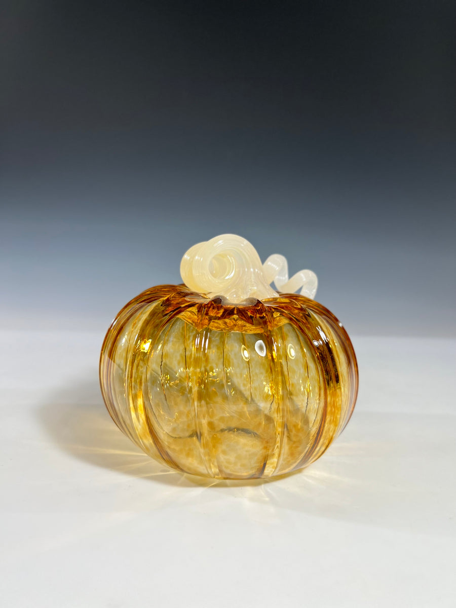 Amber Glass Pumpkin – John Gibbons Glass