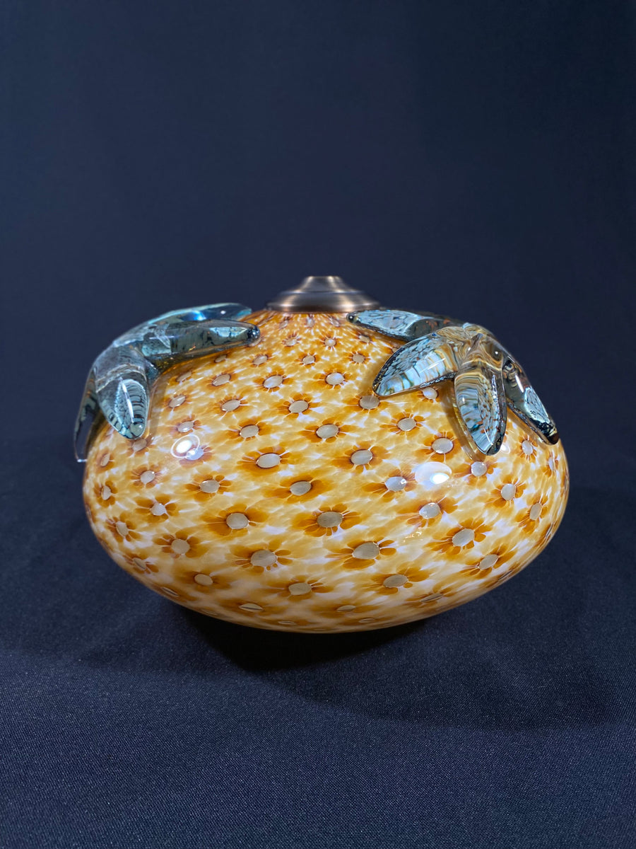 Clinging Amber Starfish Lighting Fixture | by Glass Artist John Gibbons ...