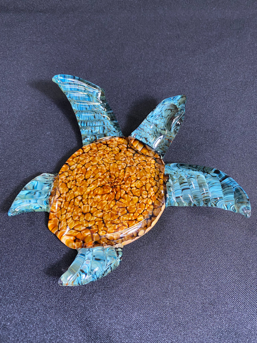 Amber Glass Turtle | by Glass Artist John Gibbons – John Gibbons Glass