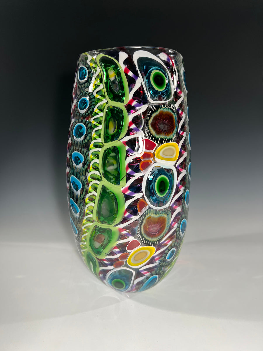 Sea Glass Murrini Vase | by Glass Artist John Gibbons – John Gibbons Glass
