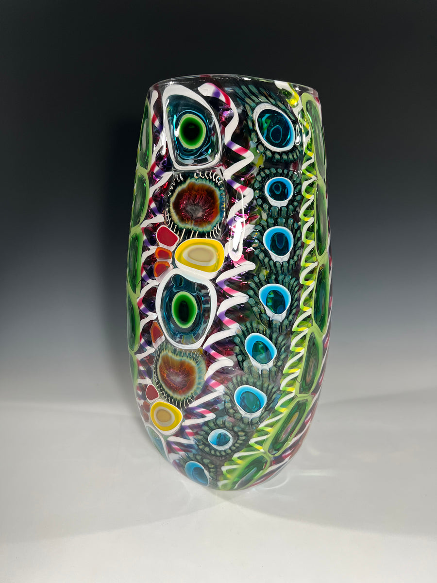 Sea Glass Murrini Vase | by Glass Artist John Gibbons – John Gibbons Glass